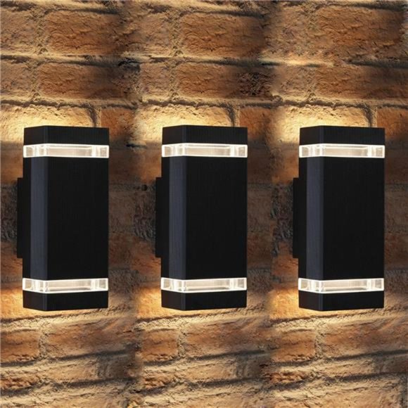 Other | Dawn To Dusk Outdoor Light Exterior Double Up Down Wall Lights3 ...